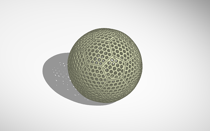 3D design airless soccer ball - Tinkercad