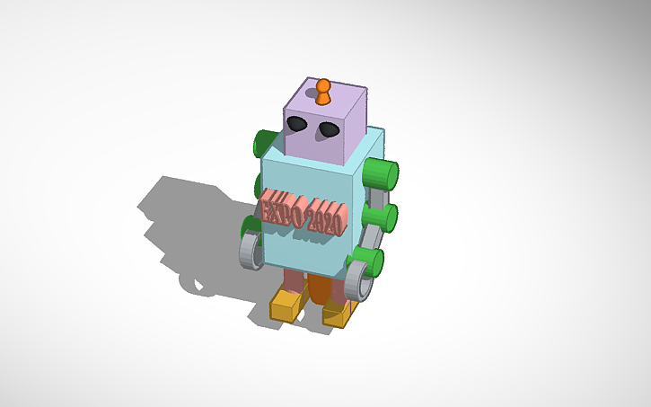 3D design Copy of TOY ROBOT | Tinkercad