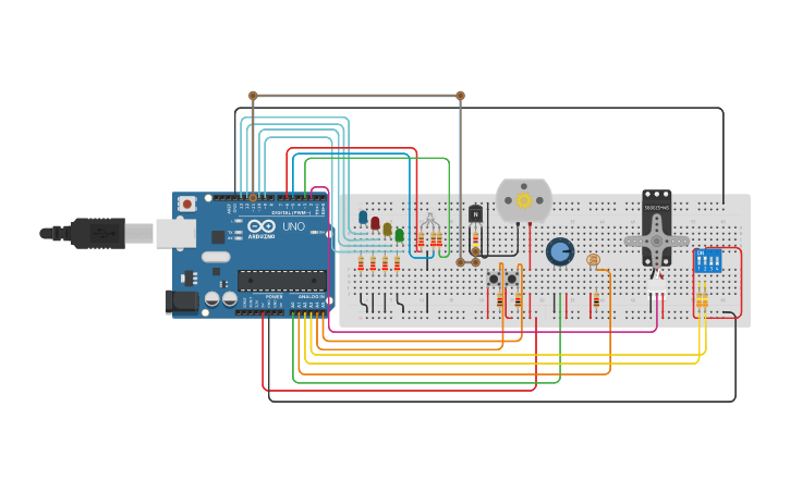 Circuit design Proyecto Arduino Fernando Donis - Tinkercad