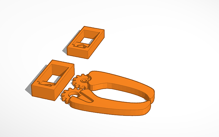 3D design Copy of servo claw - Tinkercad