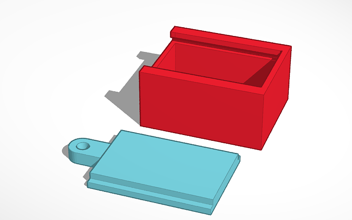 3D design Slide box - Tinkercad