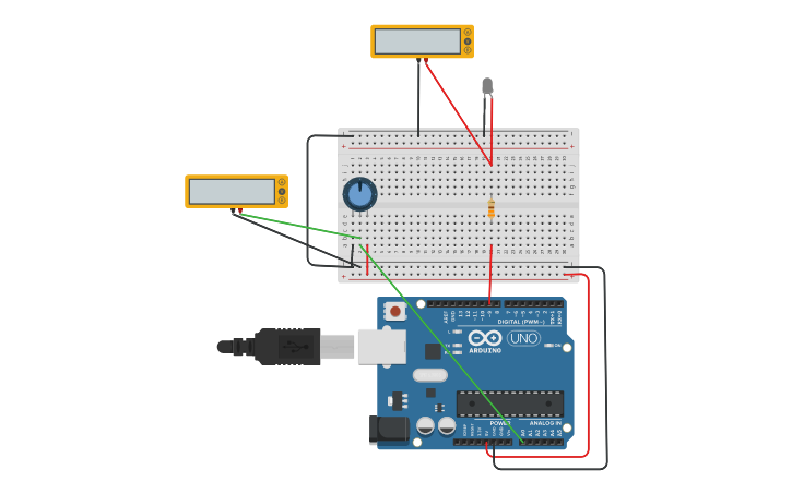 Circuit design Fade_brightness_potentiometer_johngazas | Tinkercad