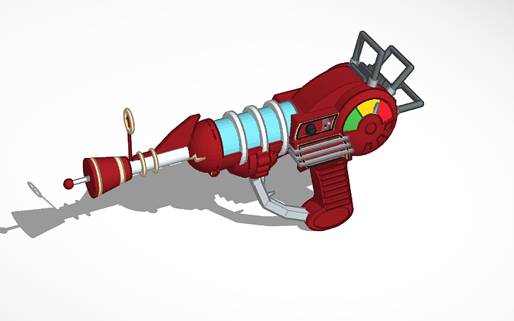 3D design ray gun - Tinkercad