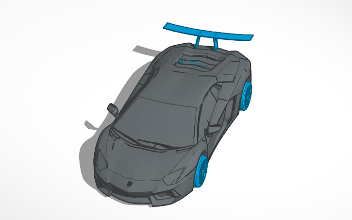 3D design lambo - Tinkercad