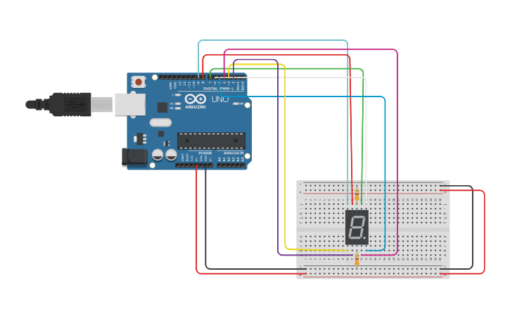 Circuit design PRÁCTICA 5 PARTE UNO - Tinkercad