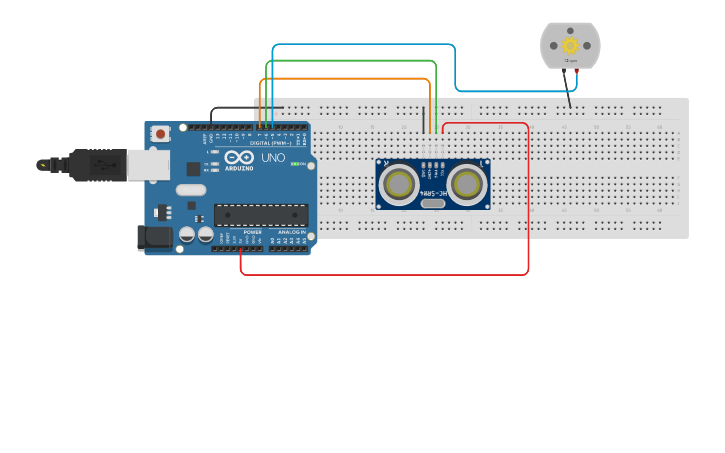 Circuit design arduino sensor distancia gabriela coto - Tinkercad
