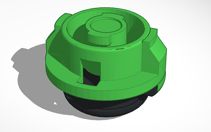 3D design Copy of Round-Custom BeyBlade Burst Performance Tip - Tinkercad