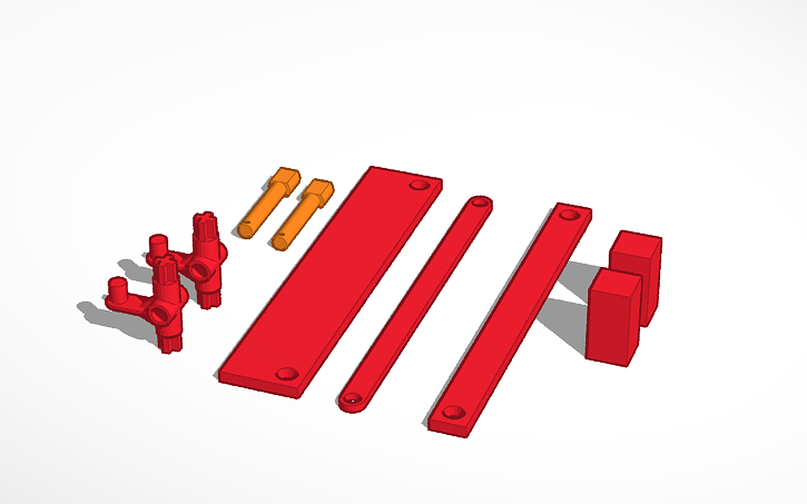 3D design RC Steering System - Tinkercad