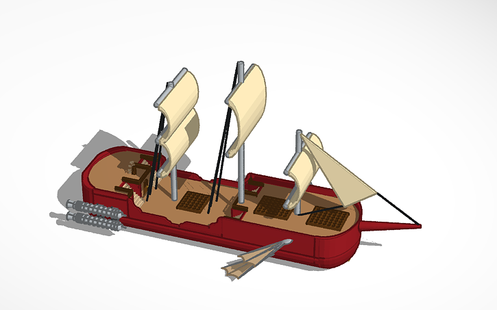 3D design Pirate Space Ship | Tinkercad