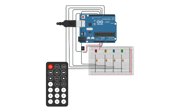Circuit design 1084739 ir remote - Tinkercad
