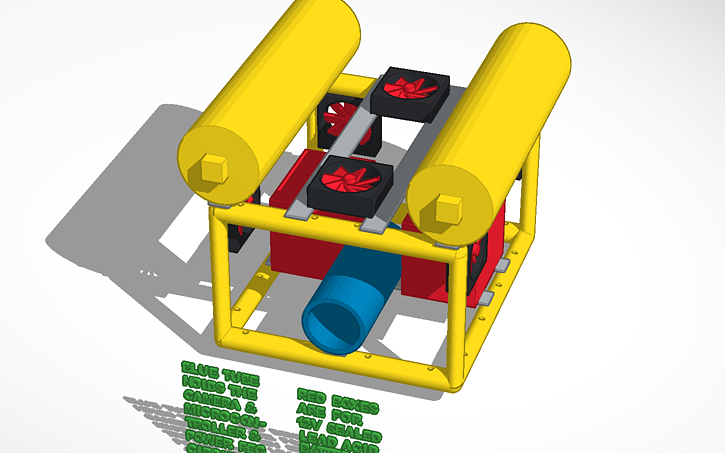 3D design Underwater ROV v1.0 - Tinkercad