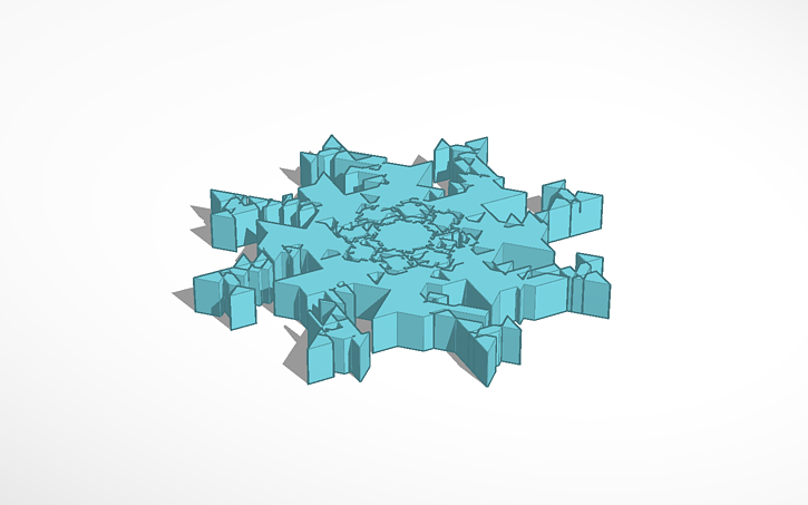 3D design Snowflake - Tinkercad