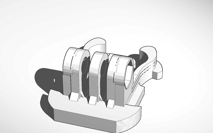 3D design Gopro Clip ready to print | Tinkercad