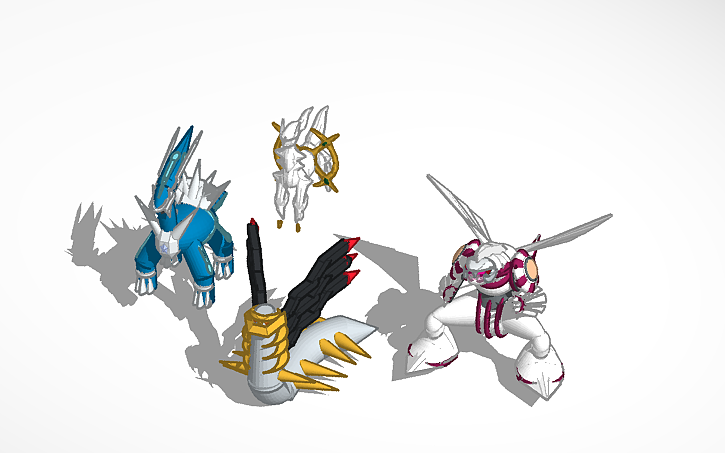 3D design pokemon arceus & the jewl of life - Tinkercad