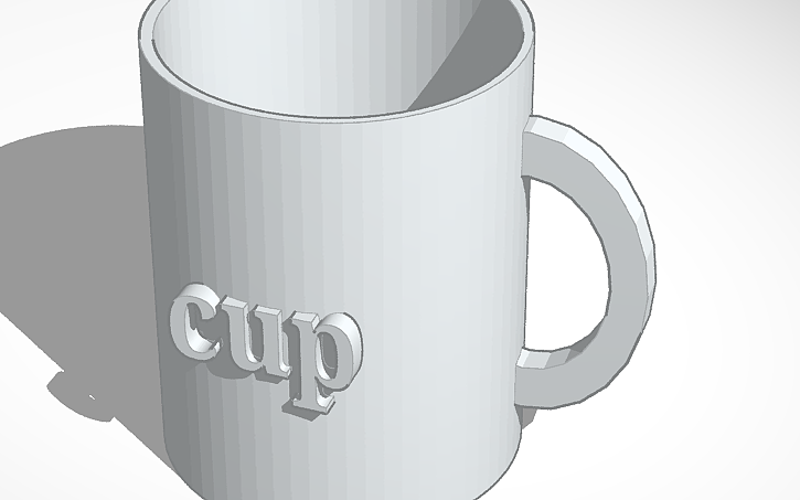3D design cup - Tinkercad