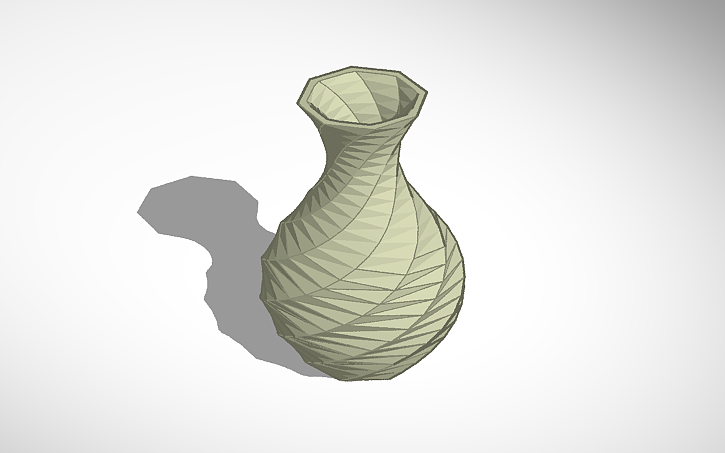 3D design Vase 2 - Tinkercad