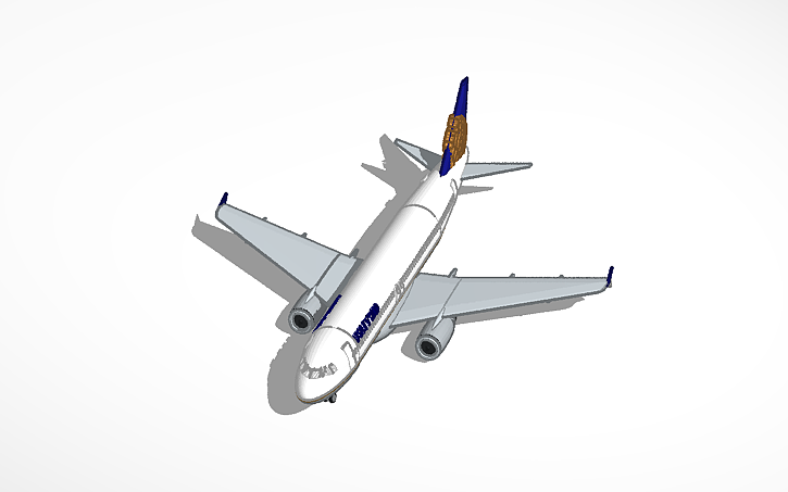 3D design United Airlines Airbus A320-200 - Tinkercad