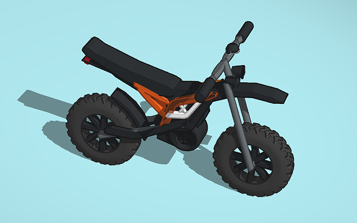 3D design Black Electric Bike - Tinkercad