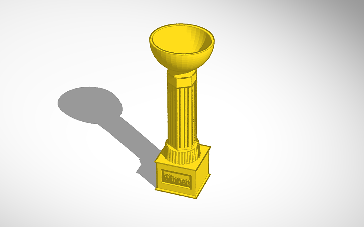 3D design Trophy - Tinkercad