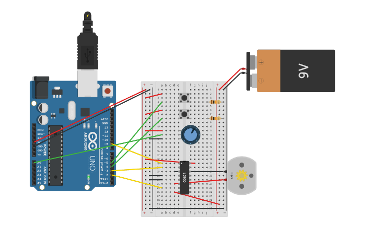 Circuit design Proyecto 10 - Tinkercad