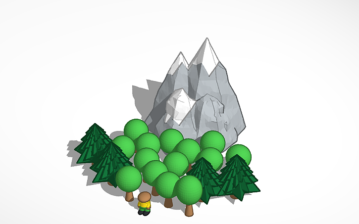 3D design Spectacular Mountain Peak - Tinkercad