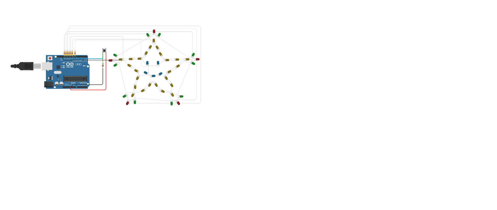 Circuit design PAROL - Tinkercad