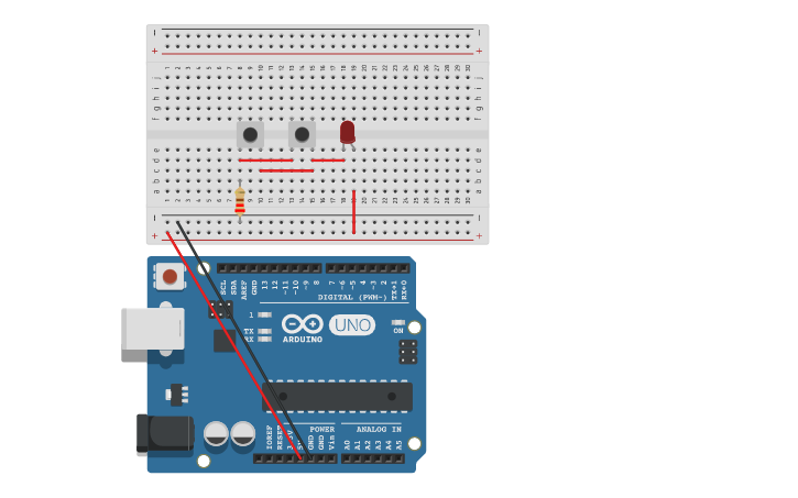 Circuit design Parallel Circuit - Tinkercad
