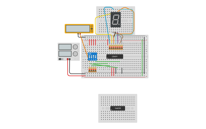 Circuit design Copy of Visual 1Digit 9368/4511 (3B) | Tinkercad