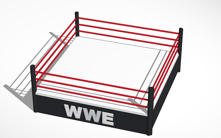 3D design WWE Ring - Tinkercad