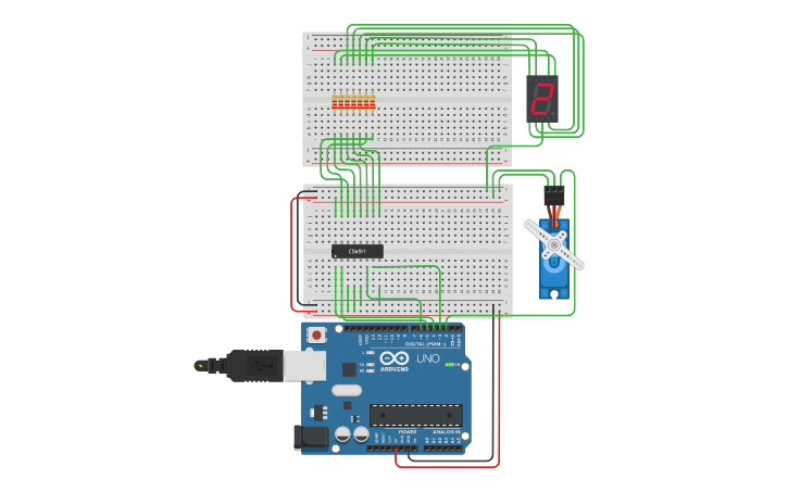 Circuit design 讓伺服馬達可在[(b+c))%10]個位置停留,位置值以7段顯示器顯示-40723244(0-7 ...