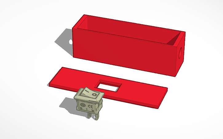 3D design USB Power Switch Box | Tinkercad