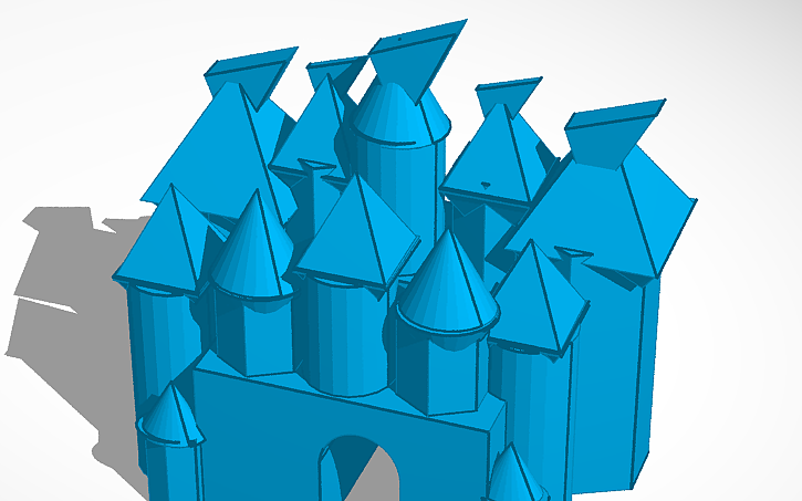 3D design animated disney castle2 | Tinkercad