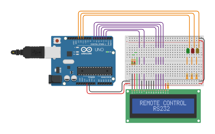 Circuit design Comunicazione Seriale - Arduino Uno | Tinkercad Circuit design Comunicazione Seriale - Arduino Uno | Tinkercad