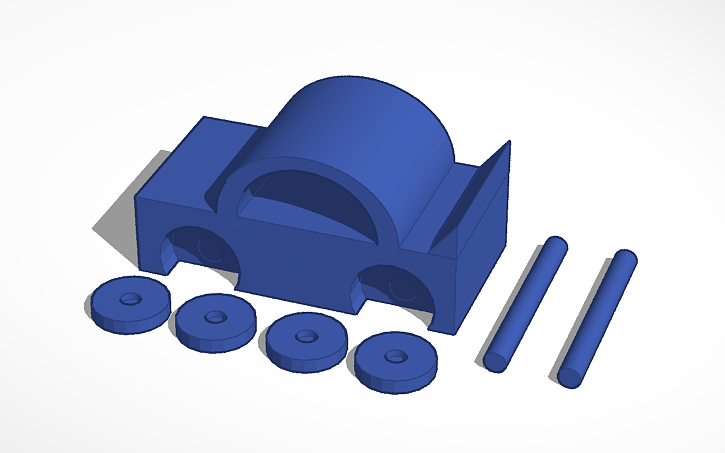3D design Movable Toy Car! - Tinkercad