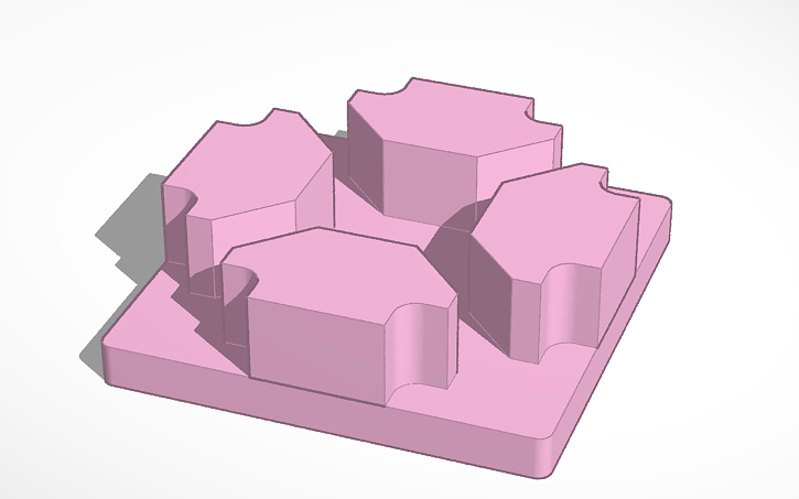 3D design 2020 Aluminum Extrusion End Cap - Tinkercad