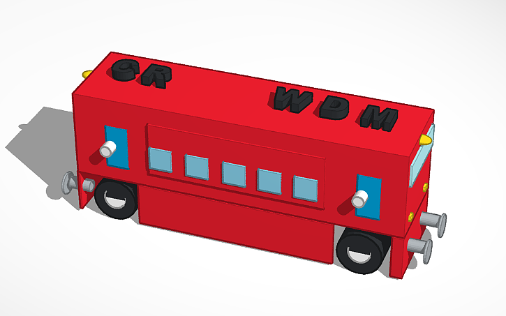 3D design Train Model - Tinkercad