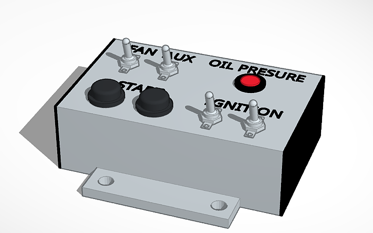 3D design nerat demo derby car switch box - Tinkercad