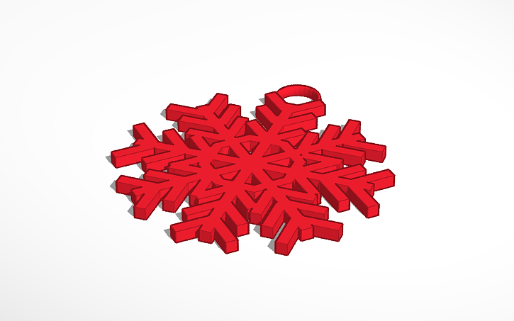3D design ornament_snowflake - Tinkercad