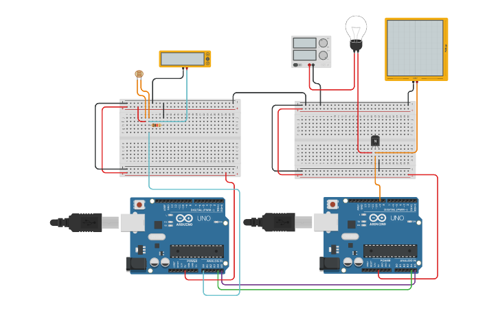 Circuit Design Illumination Control System Tinkercad