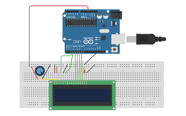 Circuit design LCD 프린트 | Tinkercad