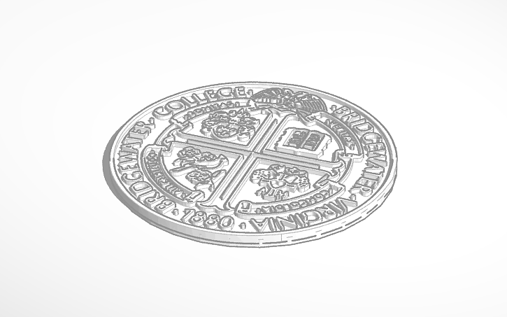 3D design crest | Tinkercad