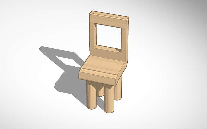 3D design chair-saharat - Tinkercad