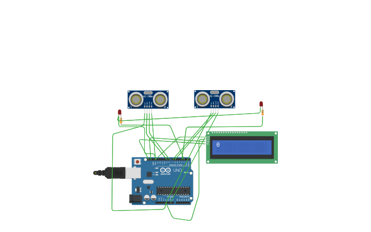 Circuit design attendance monitor - Tinkercad