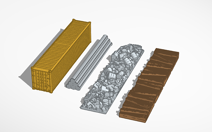 3D design Ho scale loads - Tinkercad