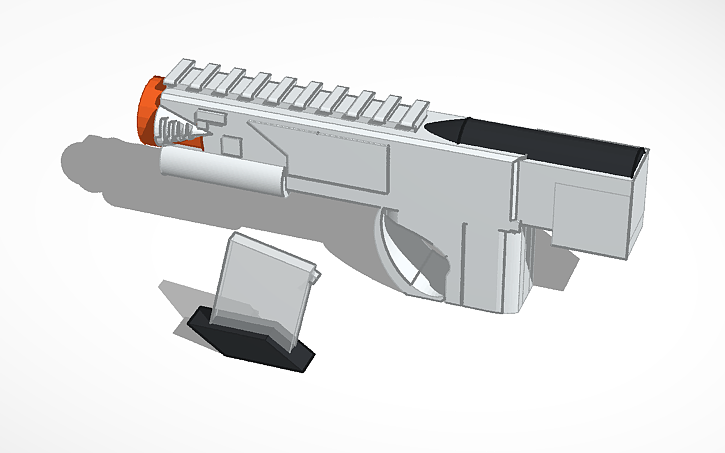 3D design Nerf RIVAL: Ares - Tinkercad