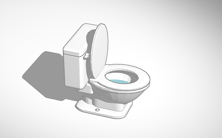 3D design Toilet - Tinkercad