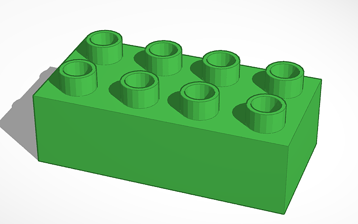 3D design Lego DUPLO - Tinkercad