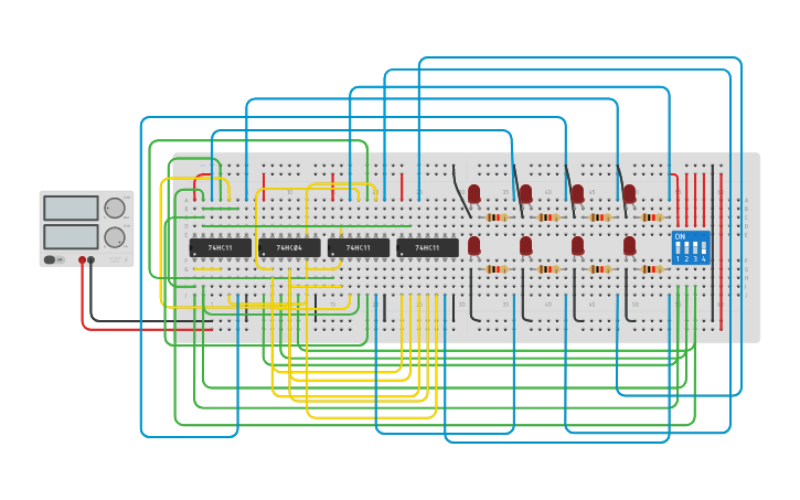 Circuit design DECODER - Tinkercad