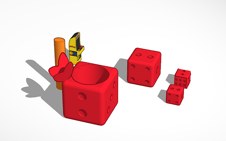 3D design dice | Tinkercad