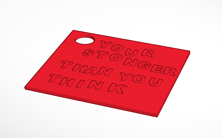 3d Design My Key Chain Tinkercad